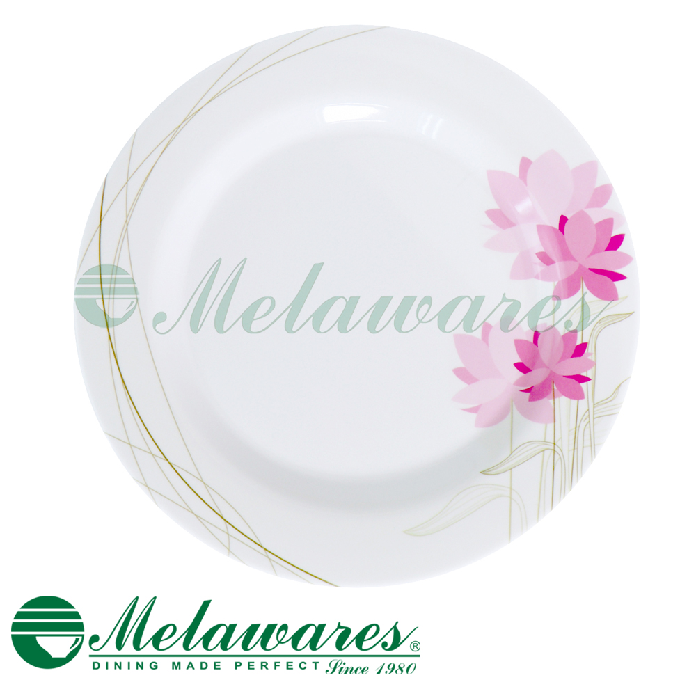 Melawares 6pc 11 inch Pink Flora Dinner Plate Set | Lazada PH