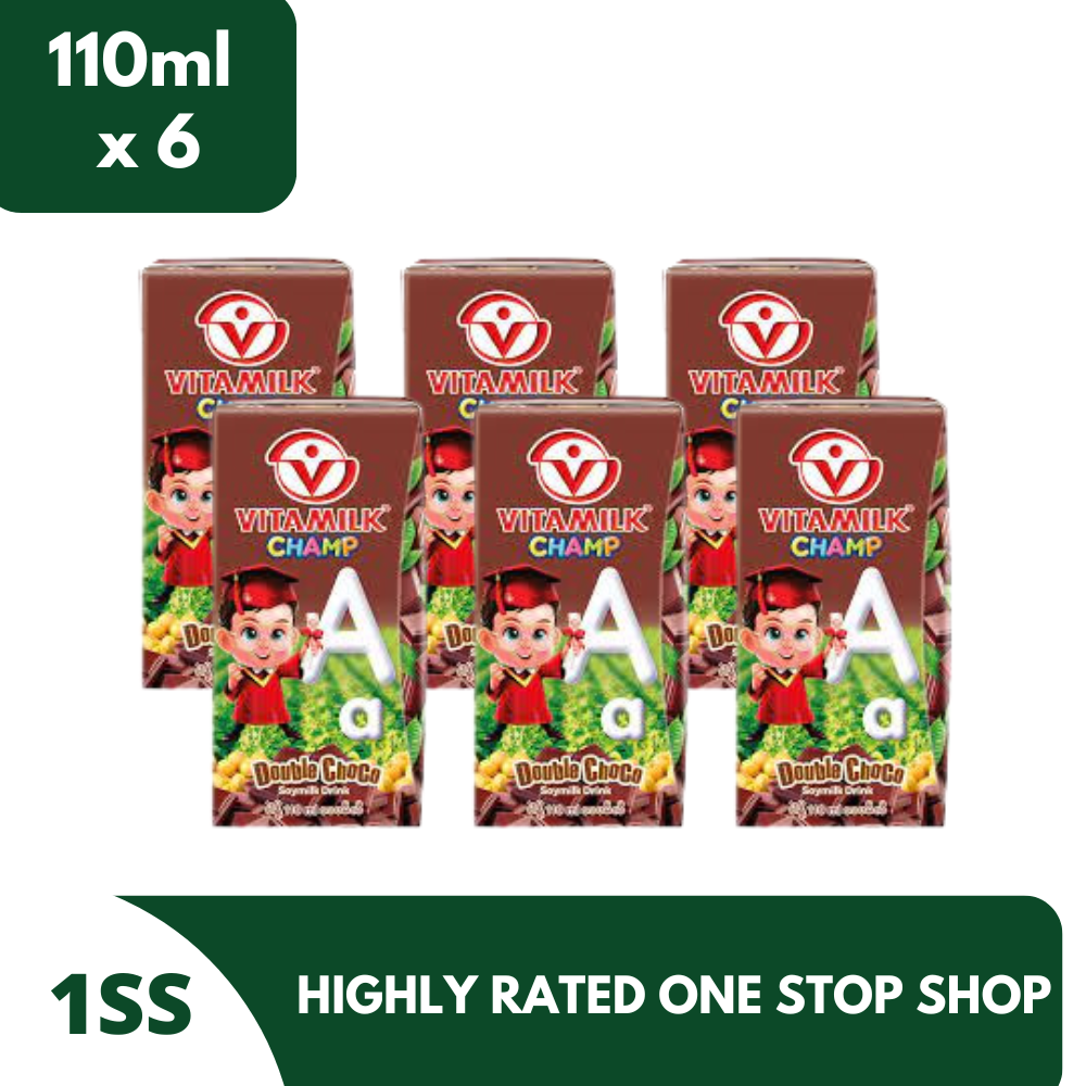 Vitamilk Double Choco Champ 110ml x6 | Lazada PH