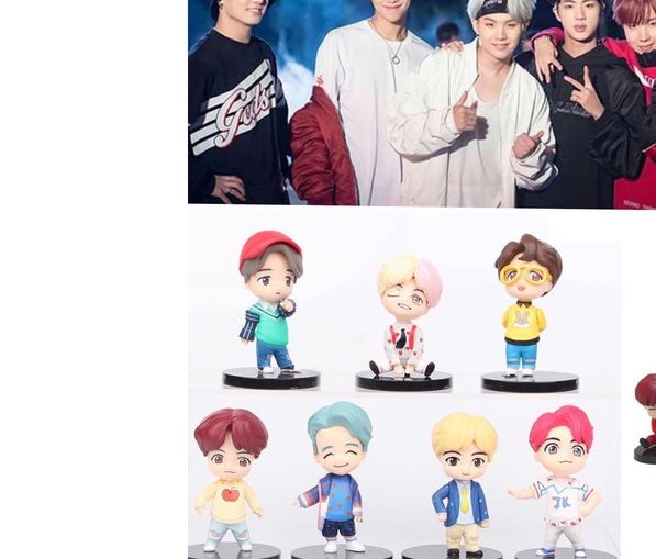 mini BTS STYLECLUB 7pcs/set BTS TINY TAN Collection Cute Cartoon Mini ...