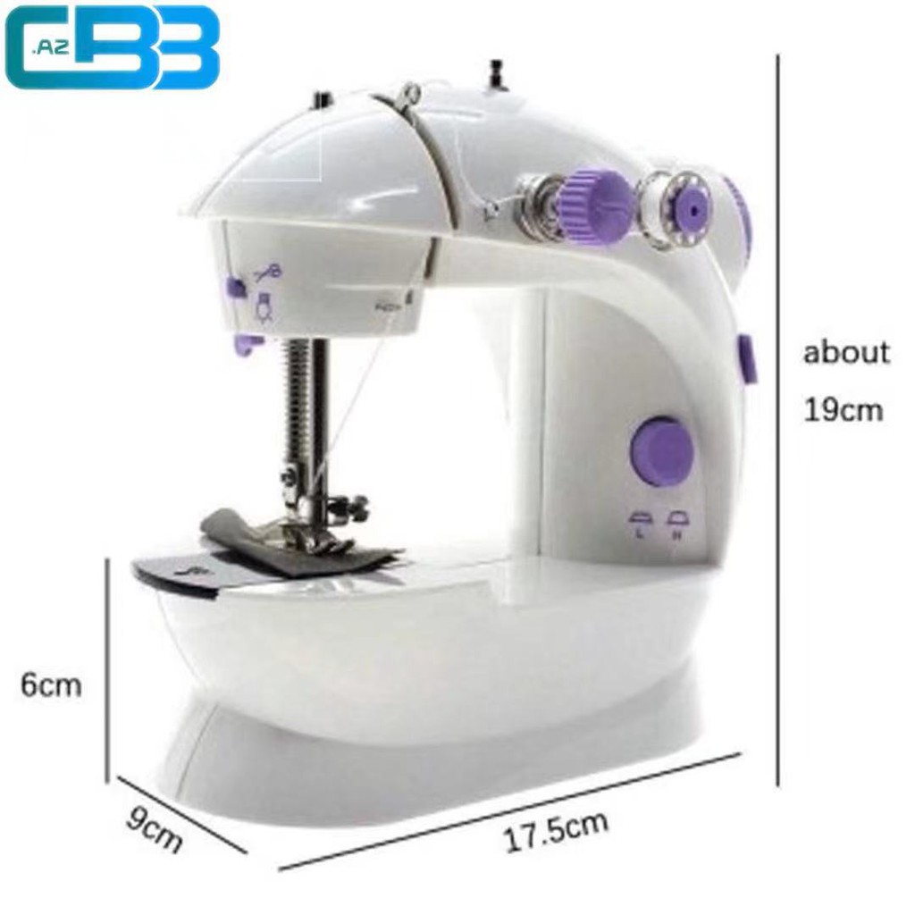 CBB.AZ Mini Portable Electric Sewing Machine With 2 Speed Control ...