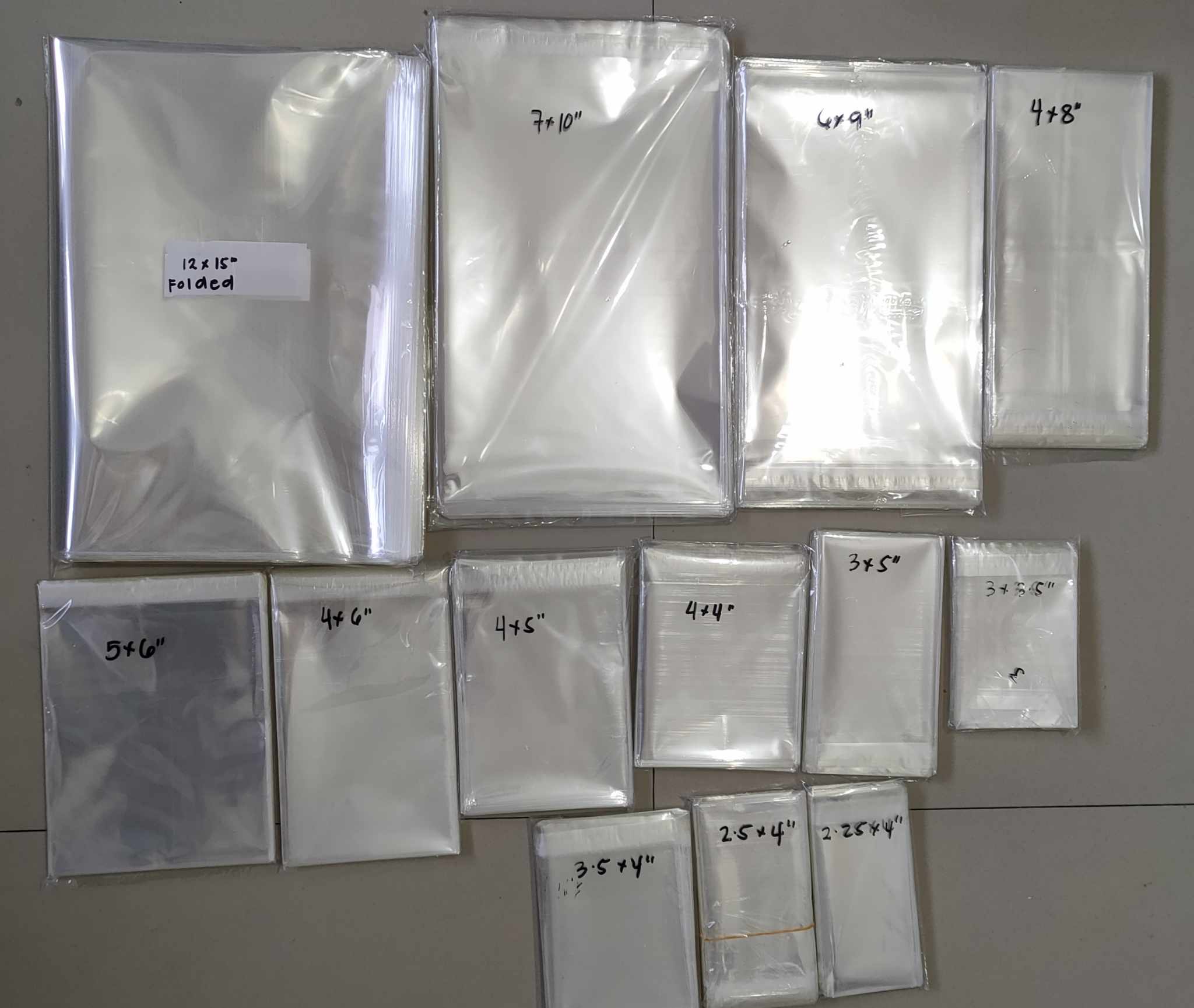 OPP Self Adhesive Bag Transparent Garments Clothes Accessories Bag OPP ...