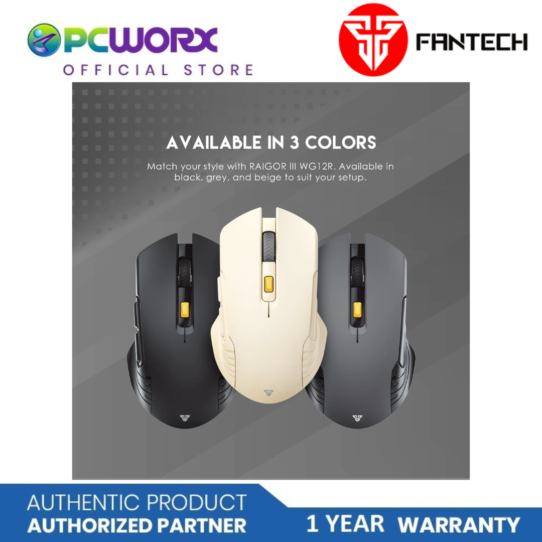Fantech Raigor III WG12R Rechargeable 2.4 GHZ Wireless Gaming Mouse ...