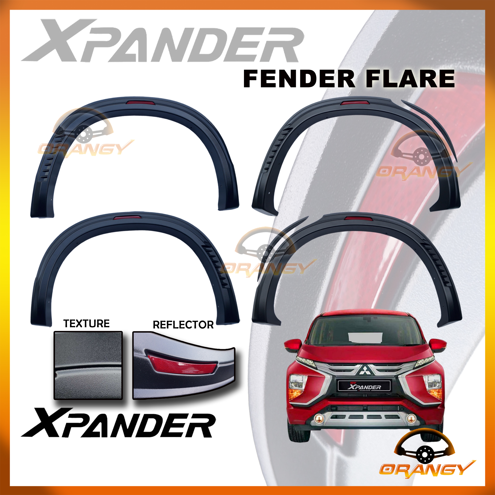 Mitsubishi Xpander 2018 to 2021 OEM Fender Flare with Reflector 2019 ...