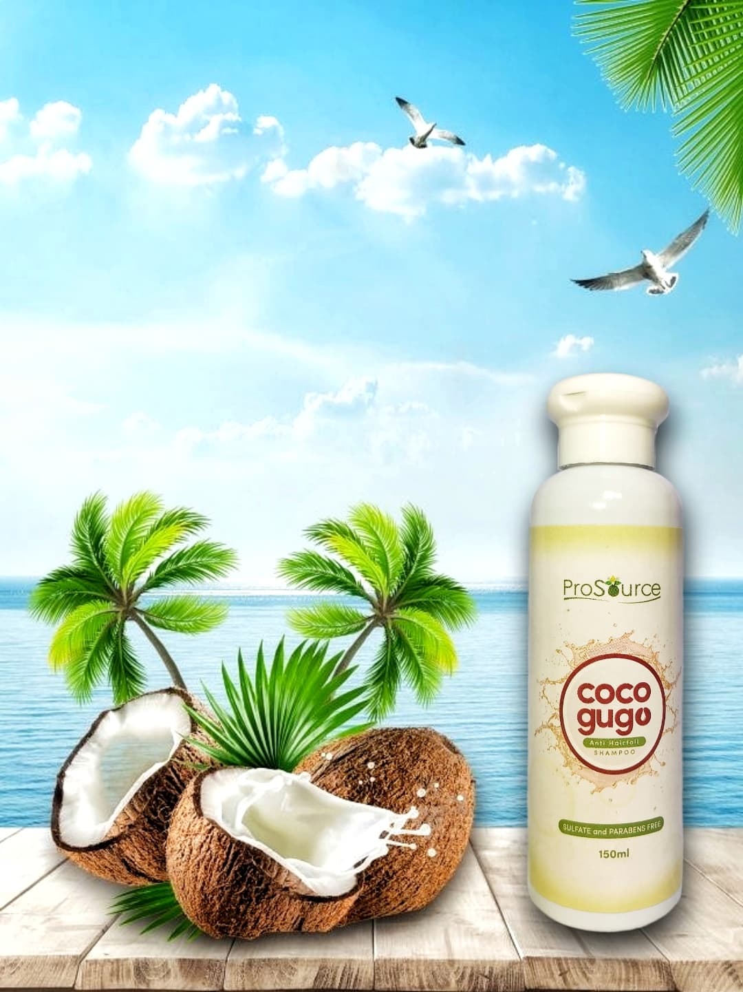 Coconut Shampoo, VCO Shampoo, ProSource Coco Gugo & Coco Milk Anti Hair ...