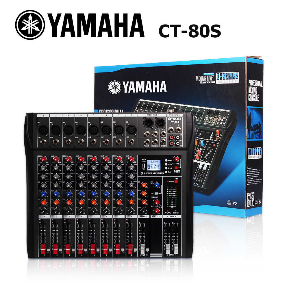 YAMAHA 8 Input Channels Mixer CT-80S Sound System with Bluetooth Mixer ...