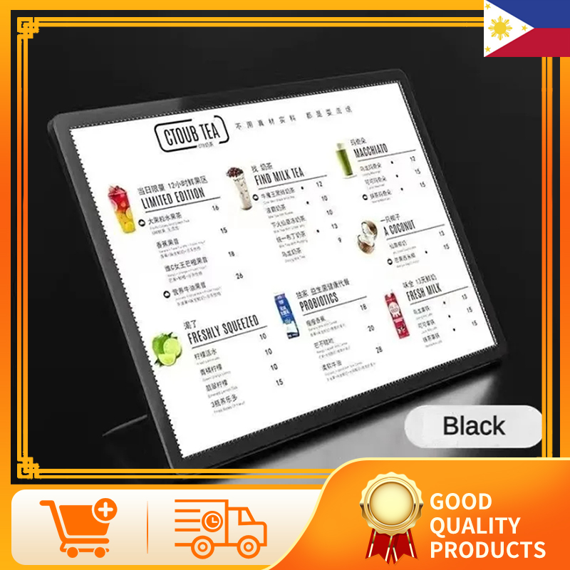 Ultra thin LED TV lightbox menu board LED lightbox restaurant menu ...
