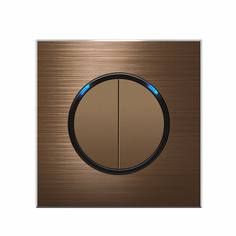 TEP Wall Switch for Light Socket/Power Outlet Panel with LED Light 1/2 ...