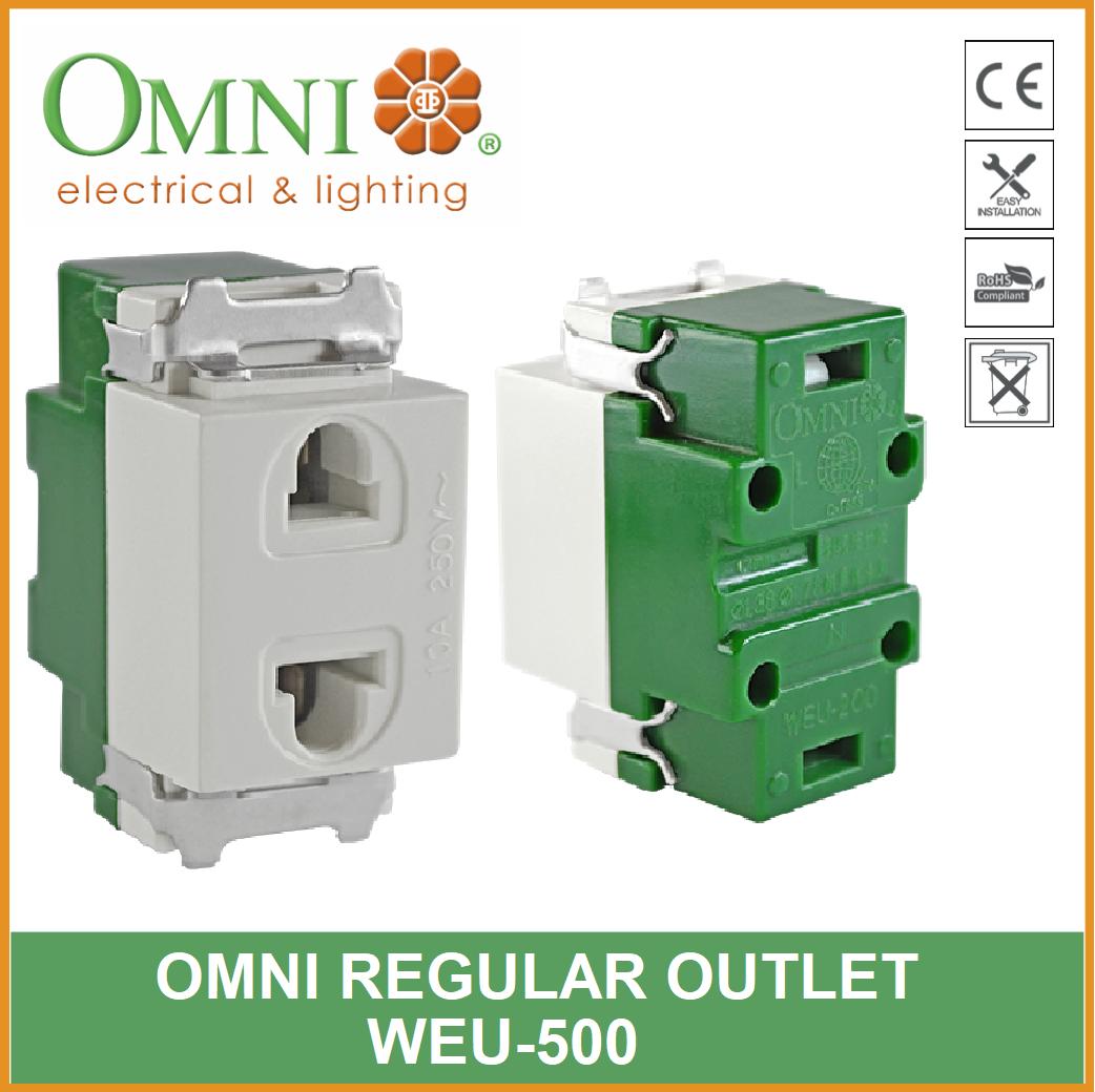 OMNI CS Classic Series Universal Outlet 10A 250V Model WEU-200 | Lazada PH