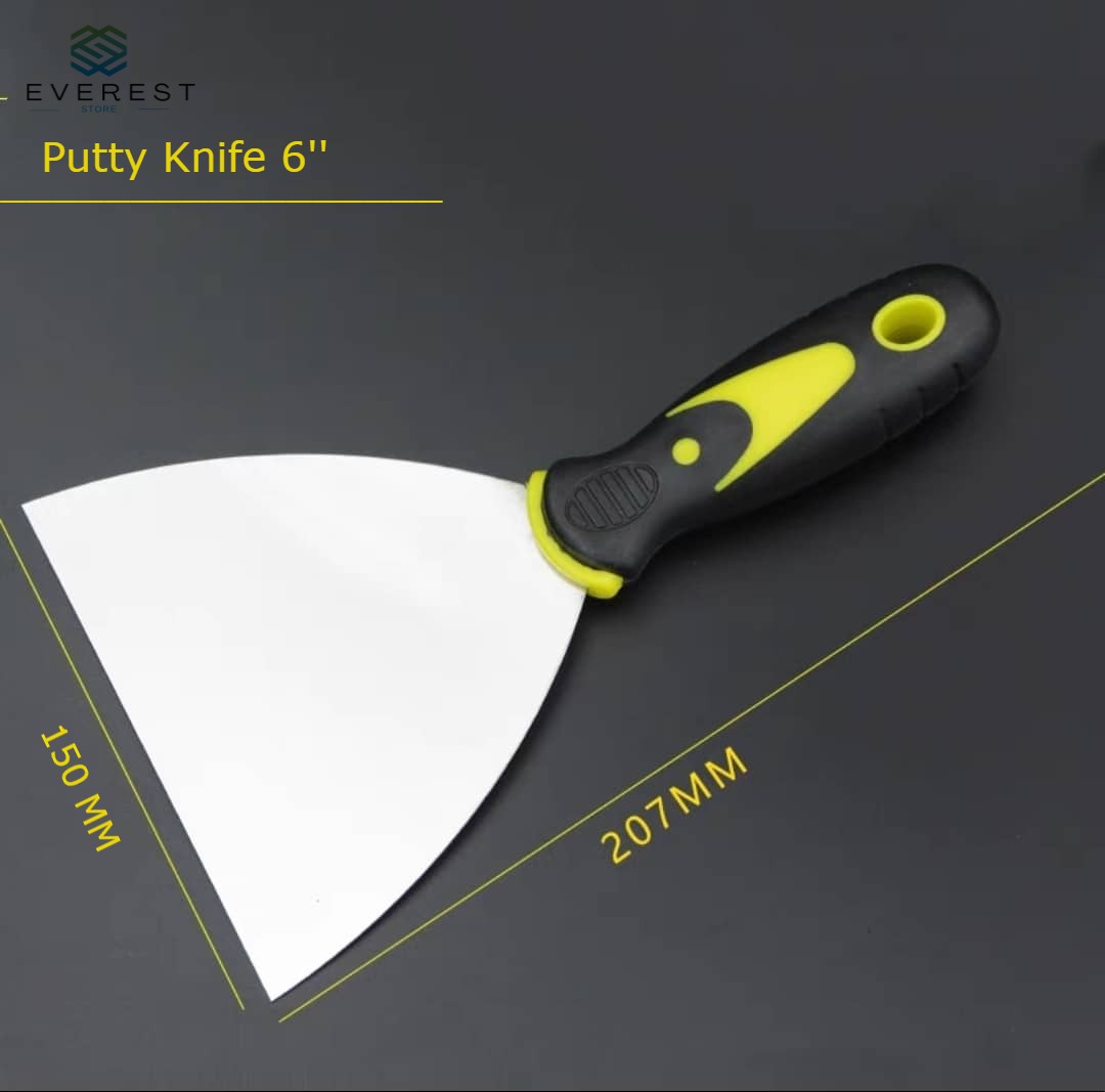 Stainless Steel Paintscraper putty scraper spatula Rubber Handle ...