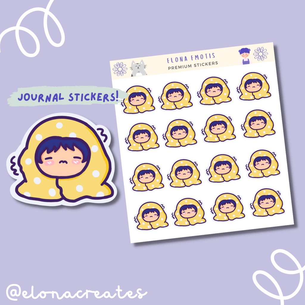 Sick And Shivering Mood Activity Planner And Journal Sticker Sheet EC ...