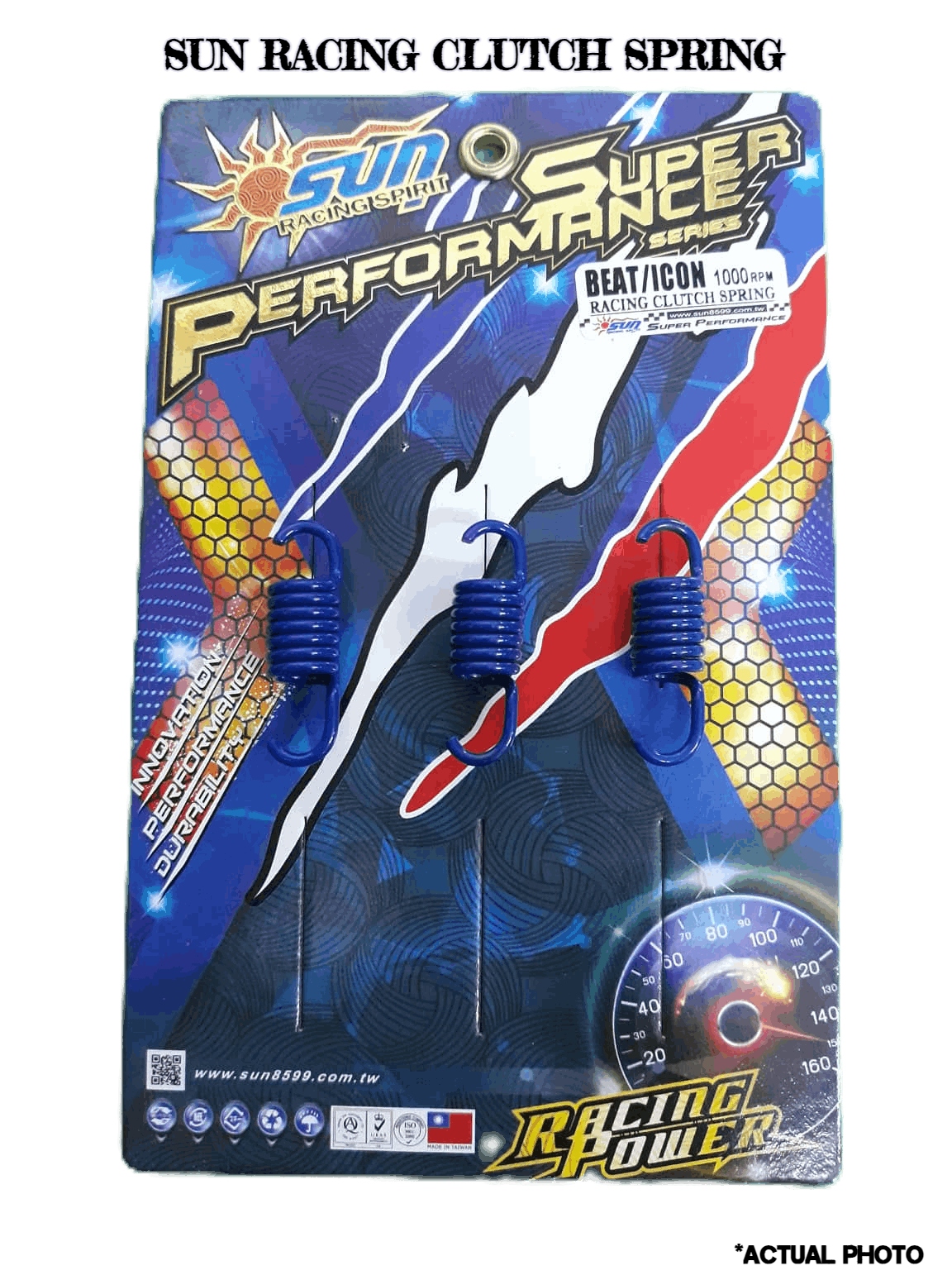 [racingsafe] SUN RACING CLUTCH SPRING COLOR: BLUE MODEL: BEAT CARB ...