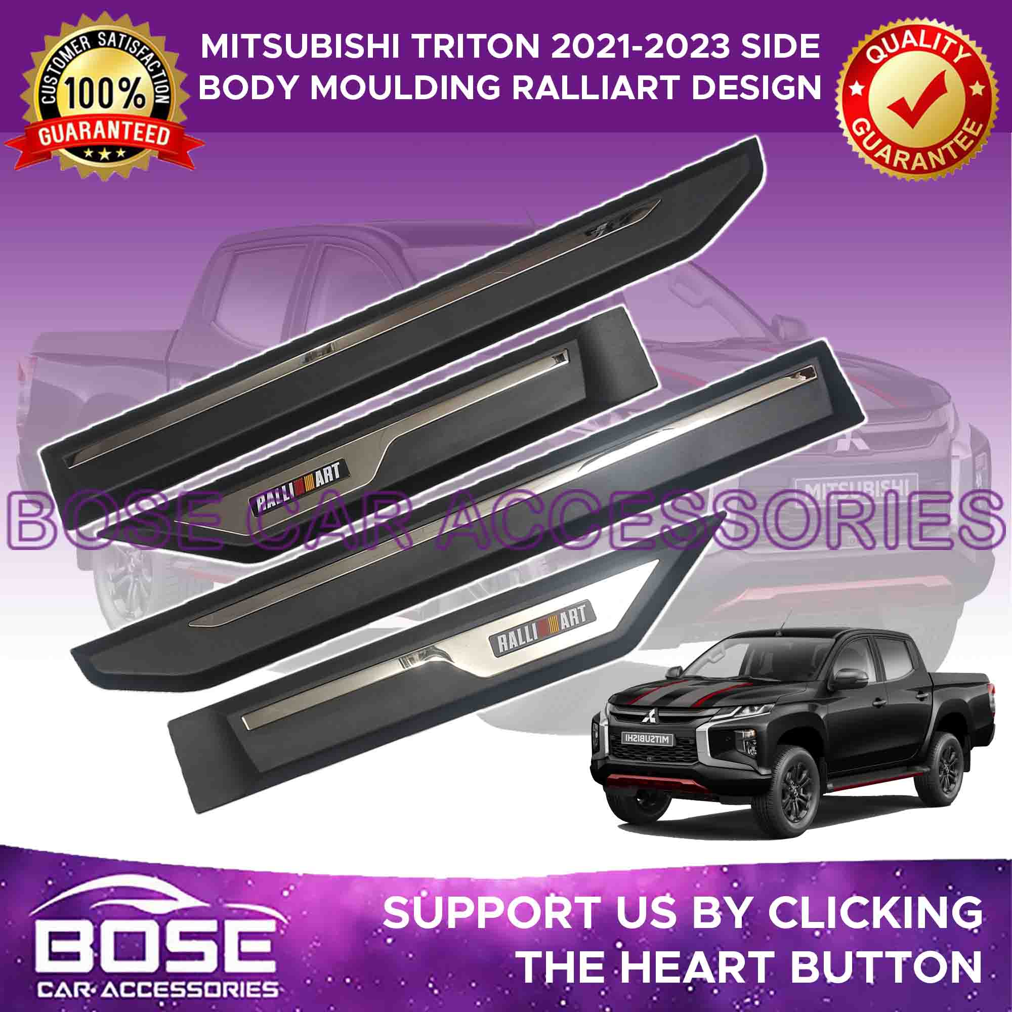 Bodykit Moulding for Mitsubishi Triton 2021 2022 2023 Model OEM Side ...