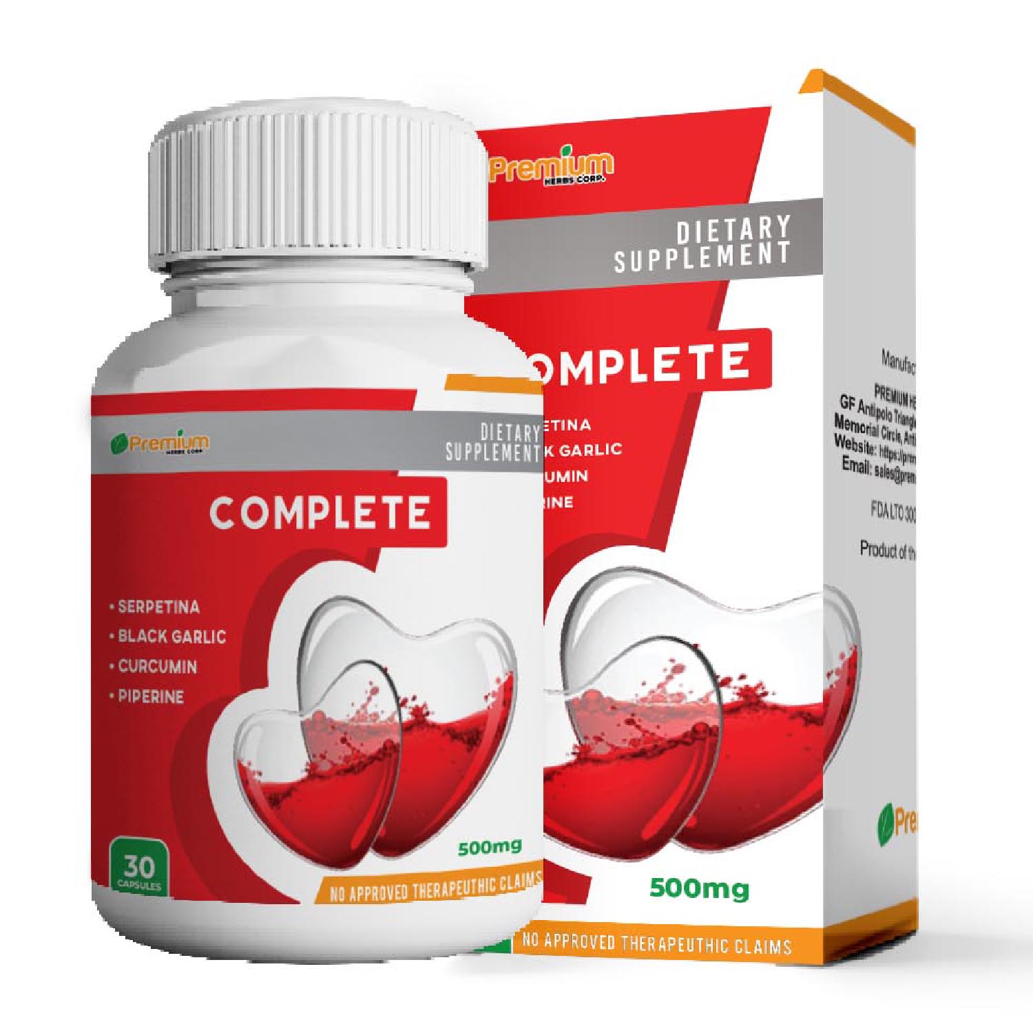 100% ORIGINAL COMPLETE HEART CARE SUPPLEMENTS for High Blood, Diabetic ...