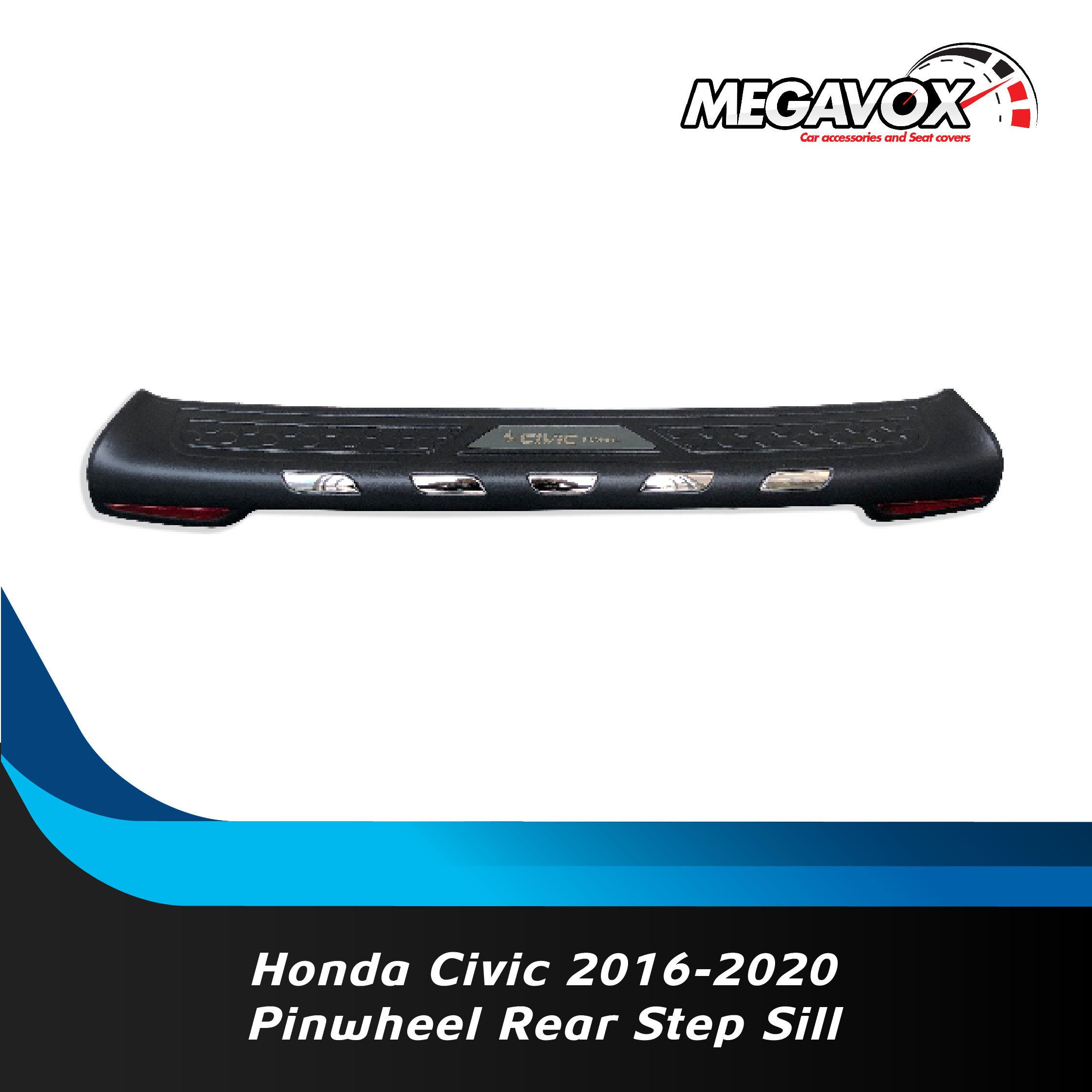 Honda Civic 2016-2022 Pinwheel Rear Step Sill | Lazada PH