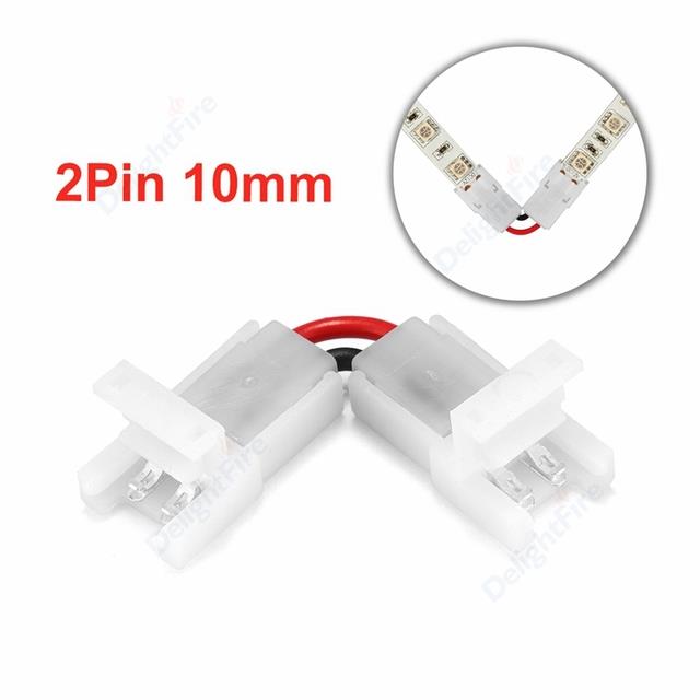 3-100pcs 2/3/4 Pin Connector Strip to Wire Terminals LED Wire ...