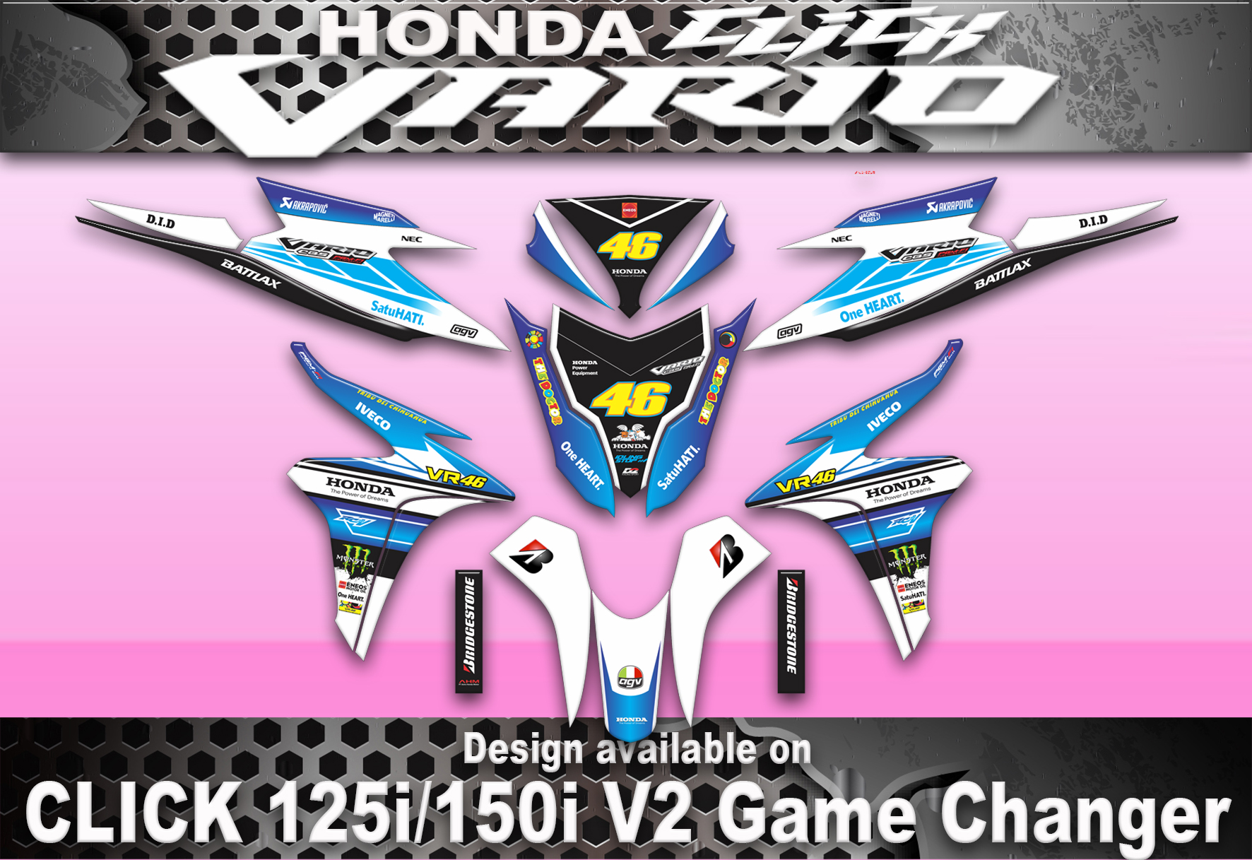 Honda Click 125 Decals VERSION 1 | Lazada PH