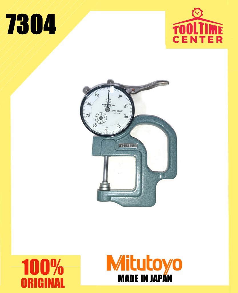Mitutoyo Dial Thickness Gage Range 0-1" Model:7304 Made in Japan ...