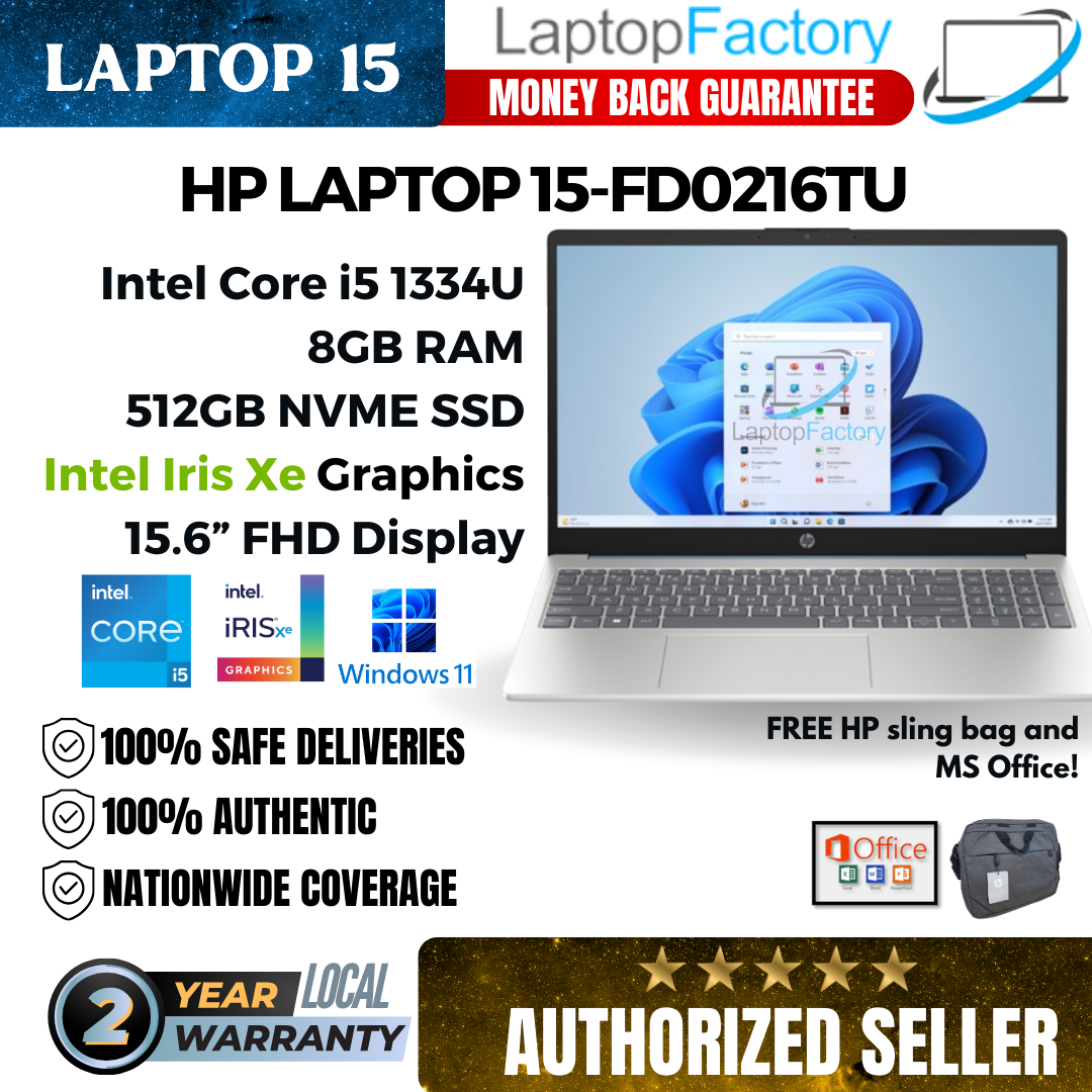 HP Laptop 15-fd0216TU Intel Core i5 8 GB 512 SSD 15.6 FHD | Lazada PH