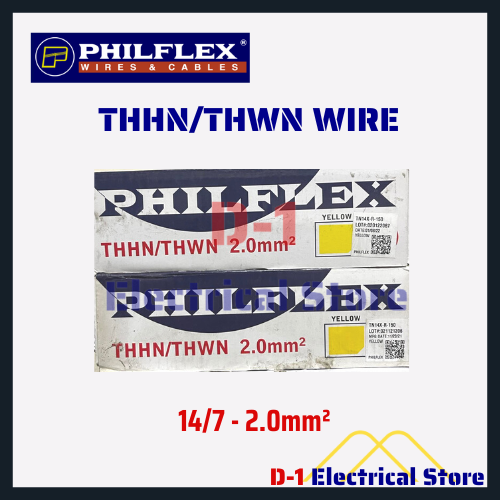 PHILFLEX THHN/THWN Wire 2.0mm² (14/7) | Lazada PH