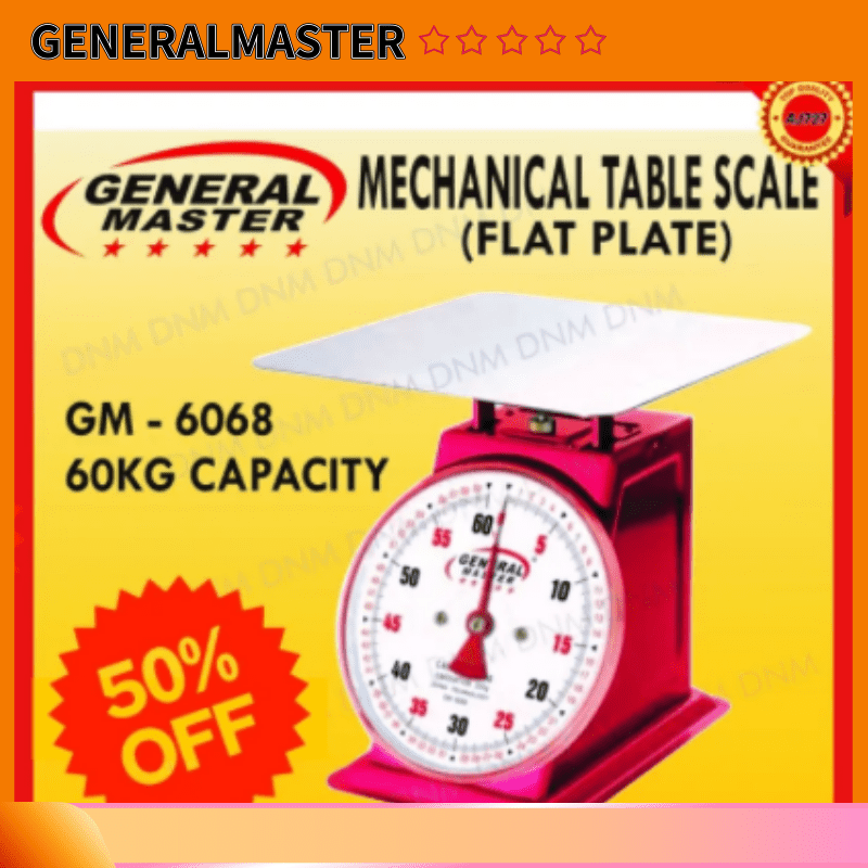 Table Scale 10KG/ 20KG/ 60KG / 120KG Flat,Timbangan,Spring Weighing ...