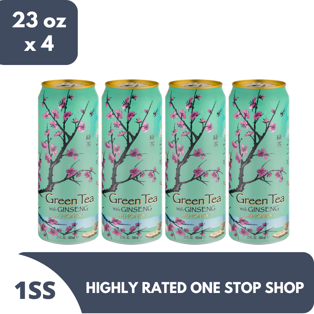 Arizona Green Tea with Ginseng and Honey 23 oz x 4 | Lazada PH