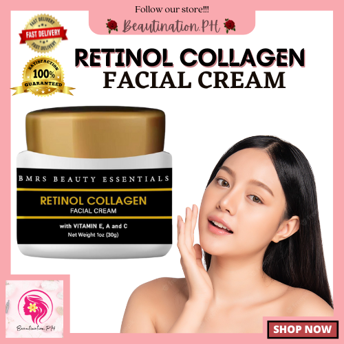 BMRS BEAUTY ESSENTIALS | Retinol Collagen Facial Cream, Anti- Aging ...
