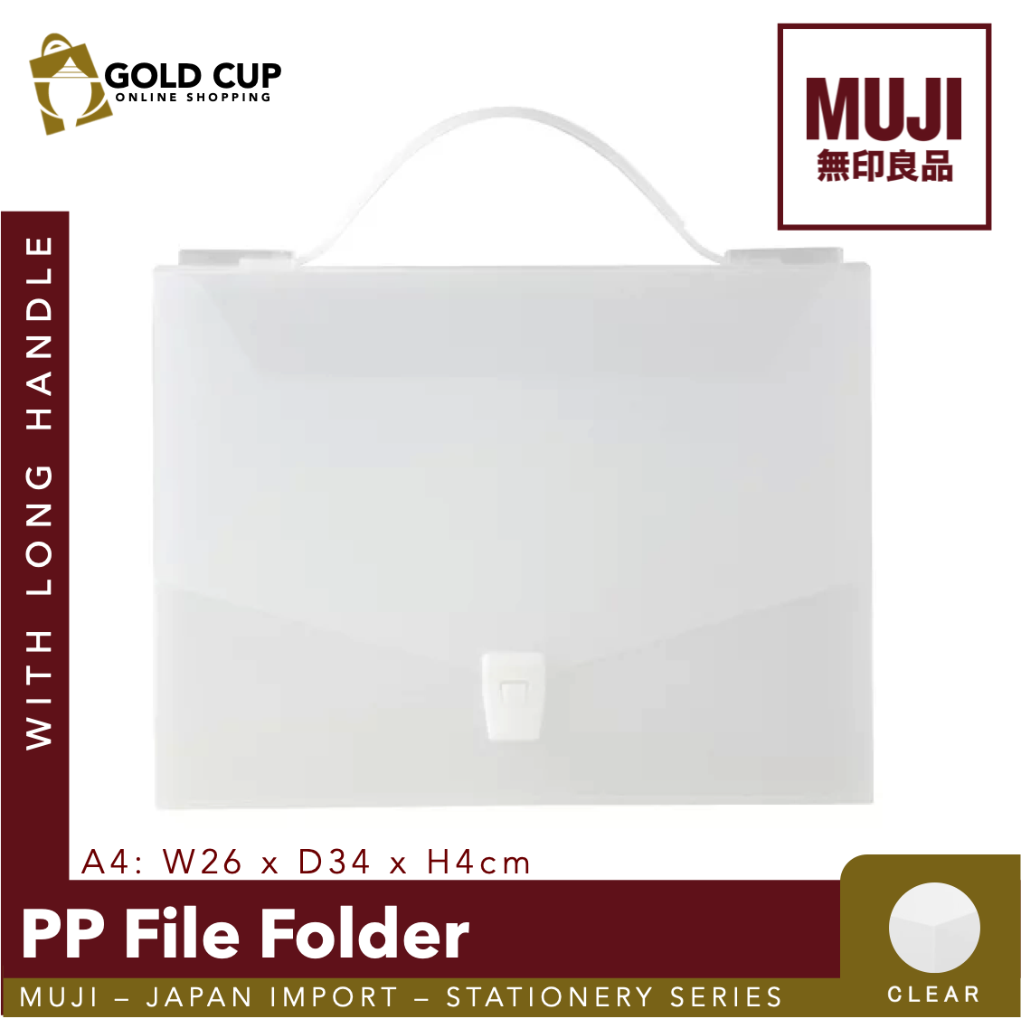 MUJI PP File Folder with Long Handle (File Boxes) | Lazada PH