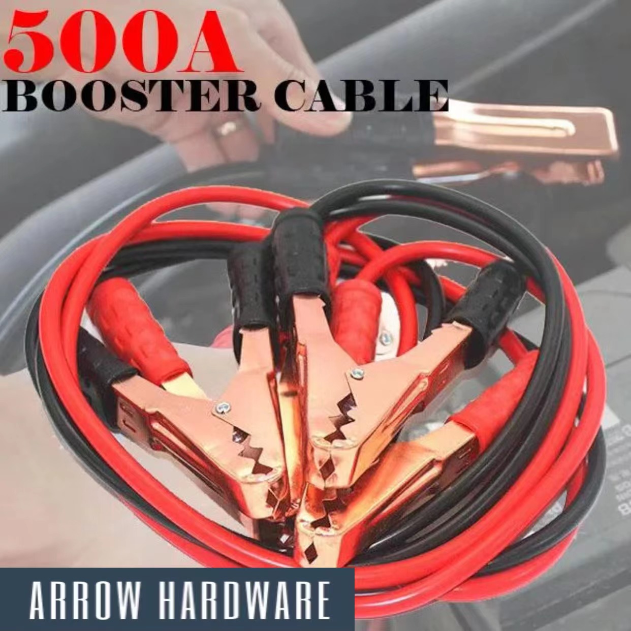 500a car auto Emergency battery booster cable car battery jump wire ...