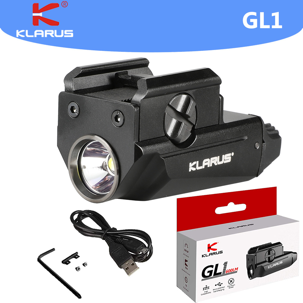 klarus GL1 Tactical LED Flashlights 600Lumens USB Rechargeable Torch ...
