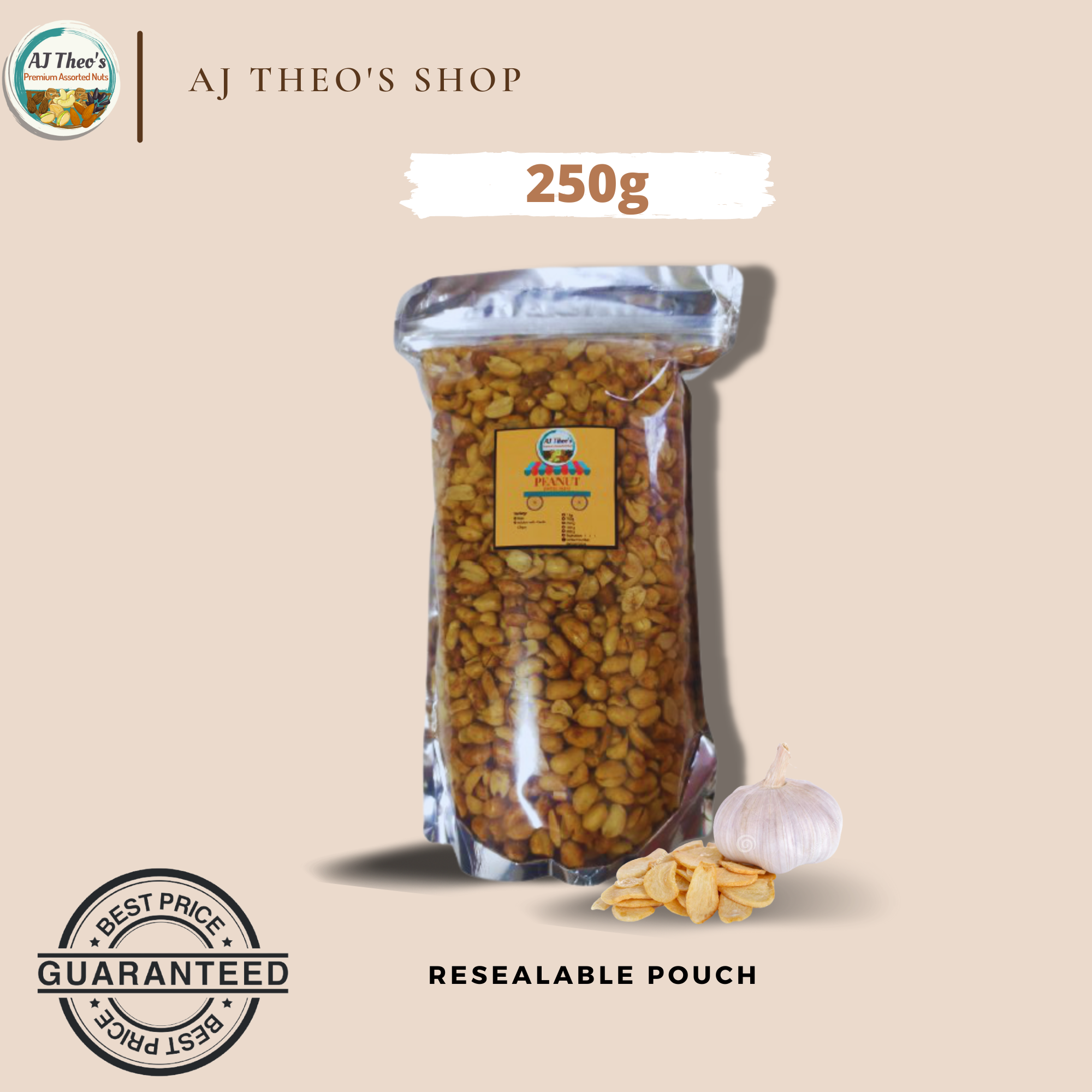 SALTED GARLIC PEANUT 250g / 500g / 1kg | Lazada PH