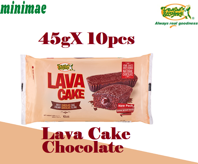 Lemon Square Lava Cake Creamy Bavarian, Creamy Chocolate 38gX 10pcs ...