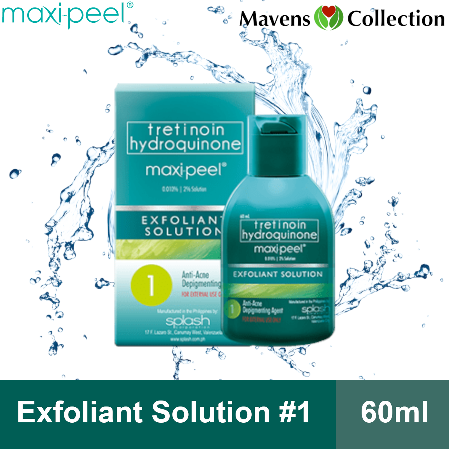 MAXI PEEL Exfoliant Solution #1 60ml by MAVENS COLLECTION | Lazada PH