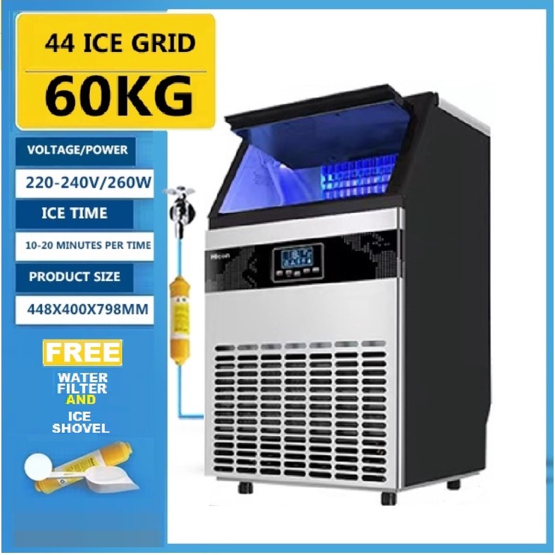 Heavy Duty Automatic Electric Ice Maker Machine 40KG/60KG/80KG ice ...