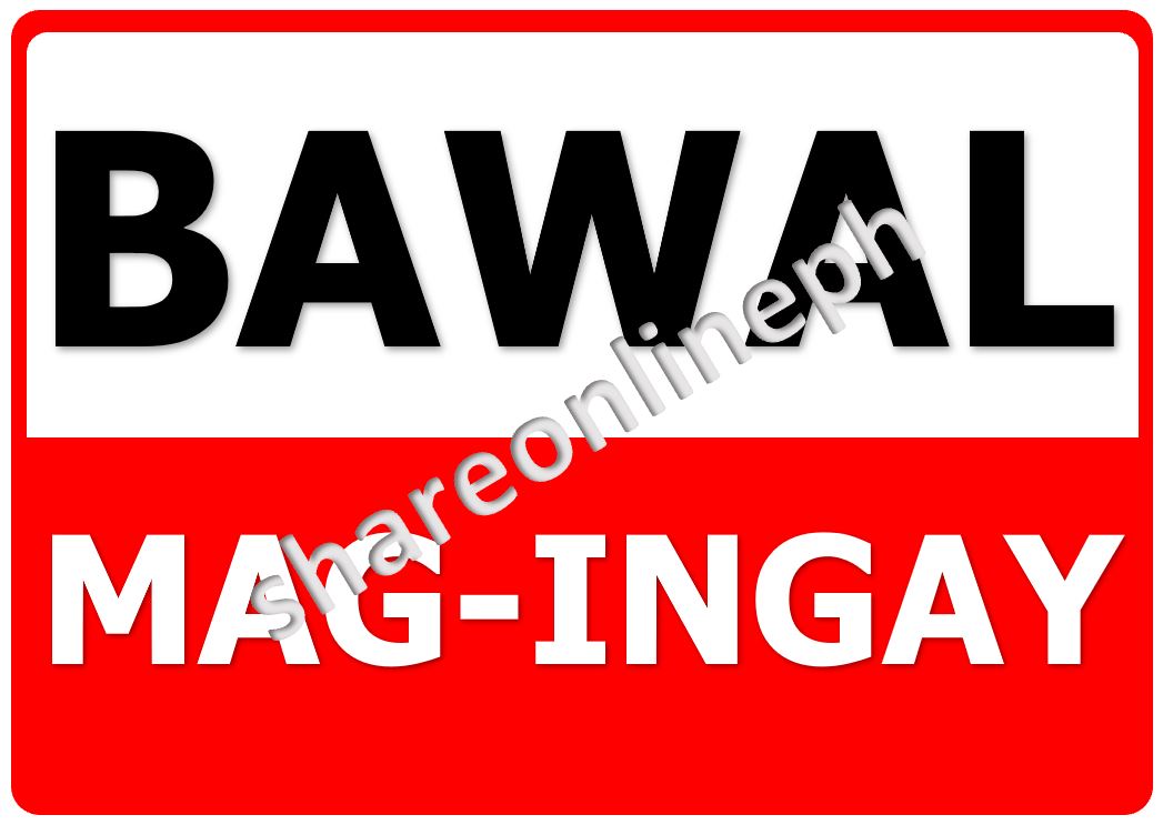 Bawal Magingay Laminated Signage Sign Boards Sticker Signages | Lazada PH