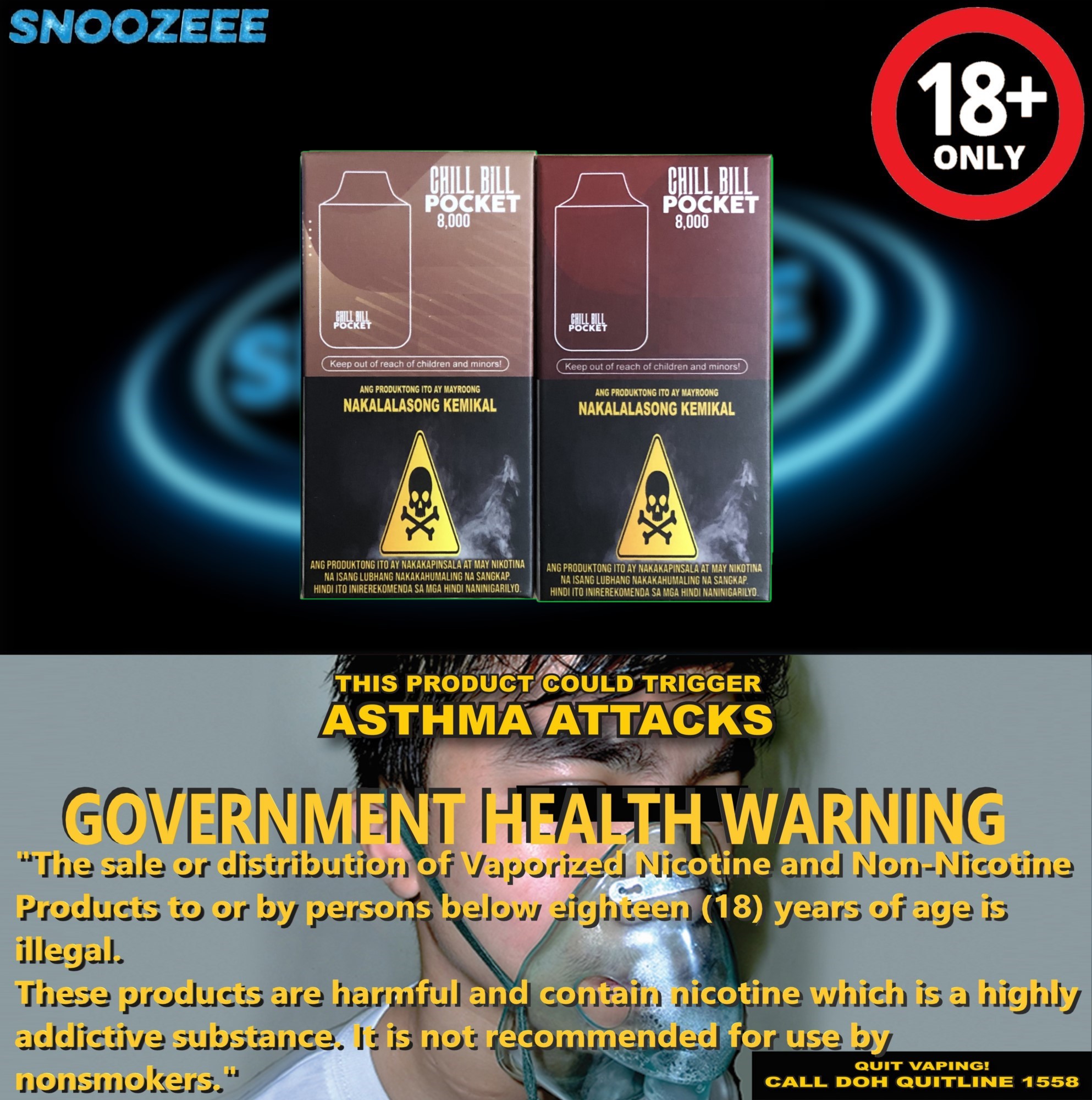 CHILL BILL POCKET 8000 P.C 500mAh DISPO POD | Lazada PH