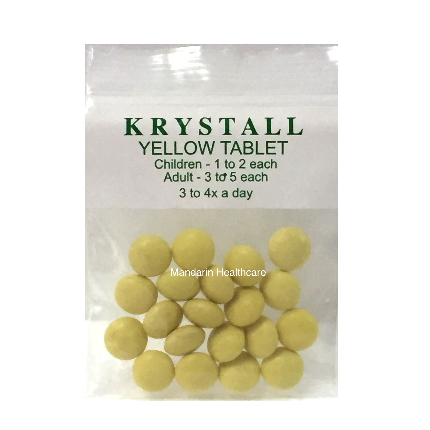 Krystall Herbal Yellow Tablet (Mandarin Healthcare) | Lazada PH