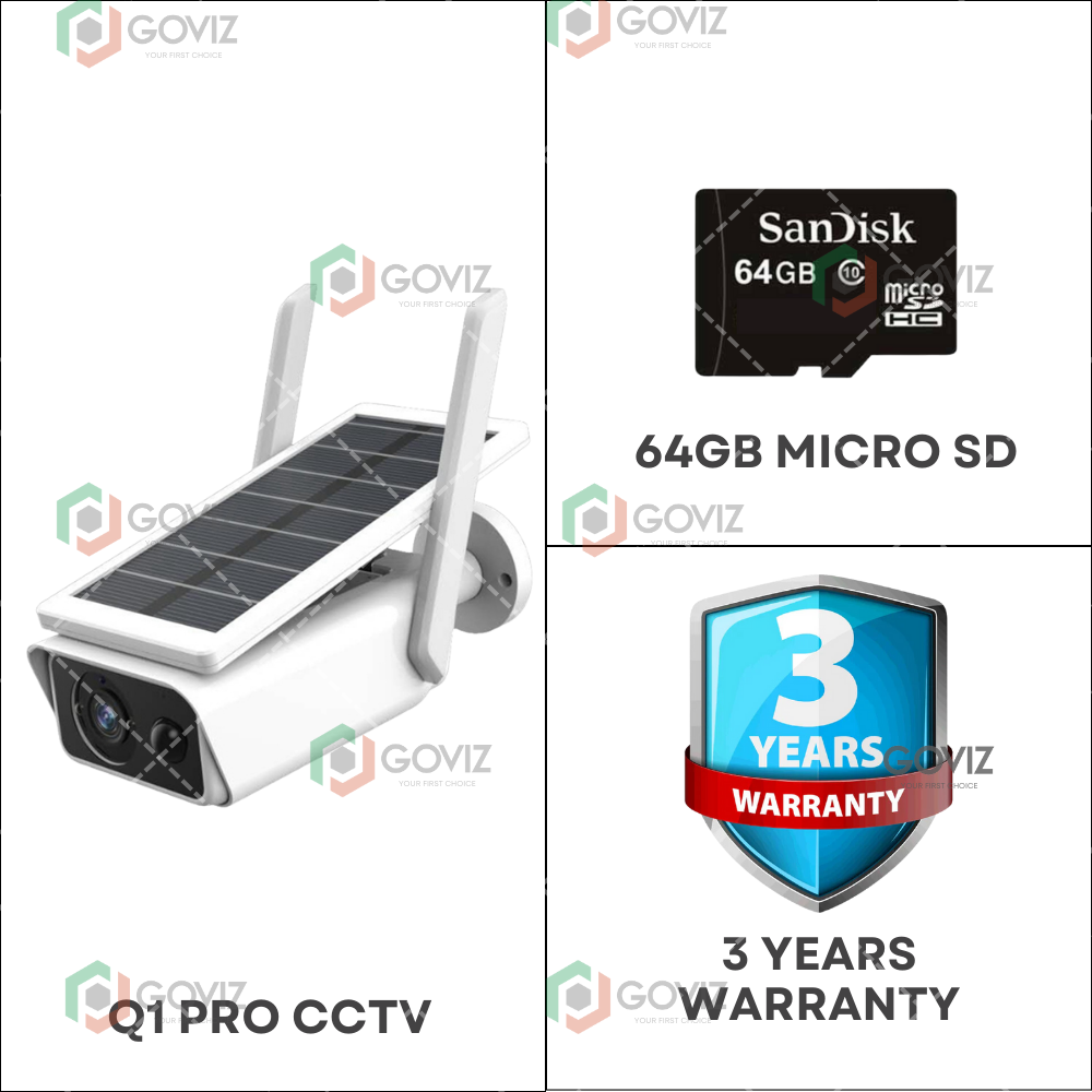 V380 Q1 Solar Powered 4K 1080P Ultra HD CCTV Zoom Lens Infrared Night ...