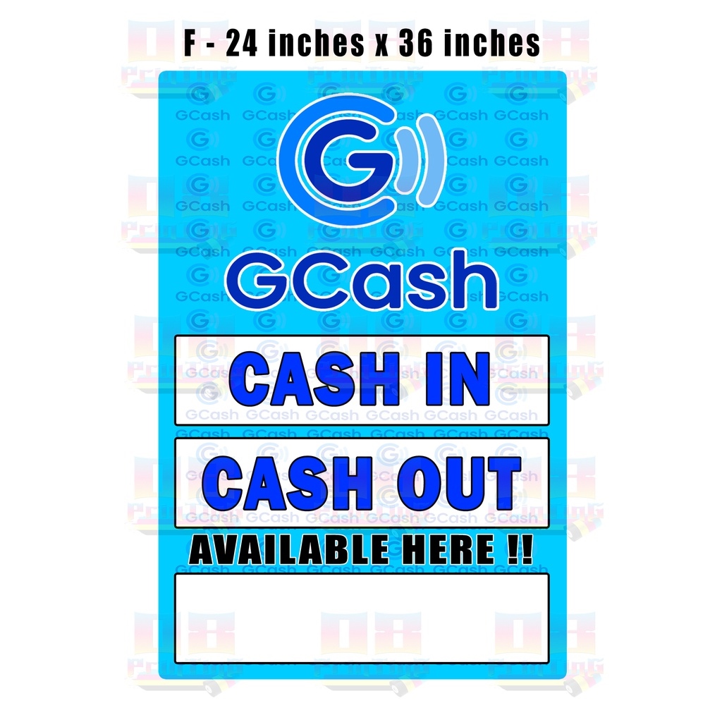 GCASH CASH IN CASH OUT and LOAD TARPAULIN .... | Lazada PH