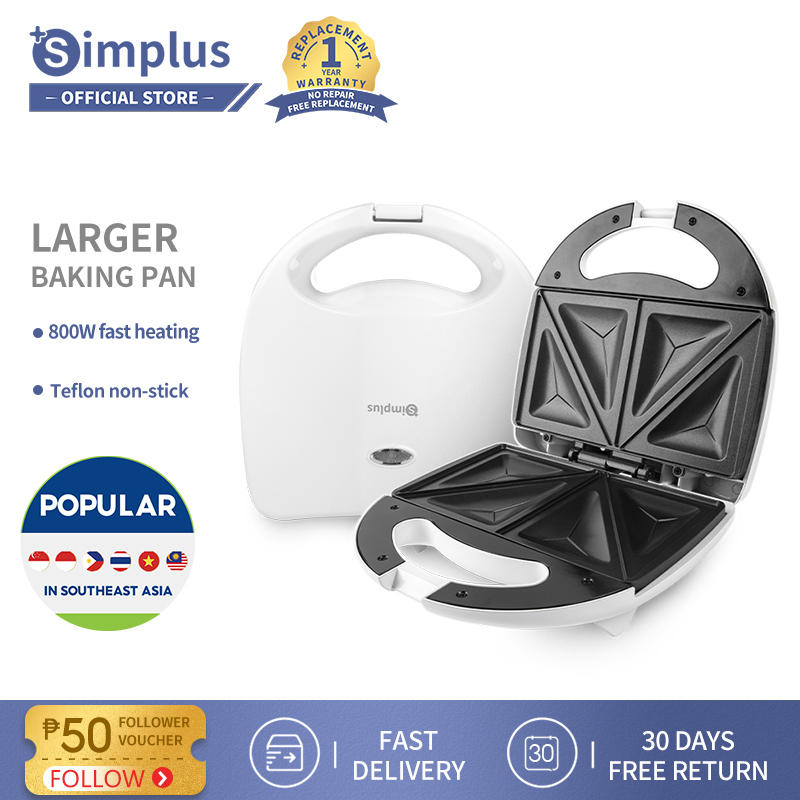 Simplus Sandwich Maker Breakfast Maker Bread Toaster Maker Household ...