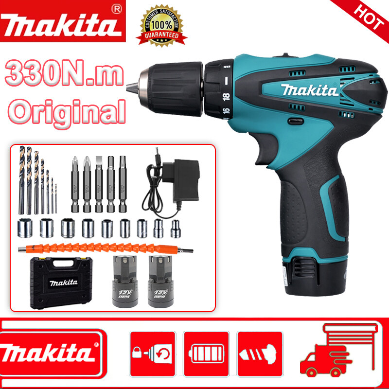 Makita 1500Rpm Original Cordless Drill 2 Speed Drill 2 Battery High ...