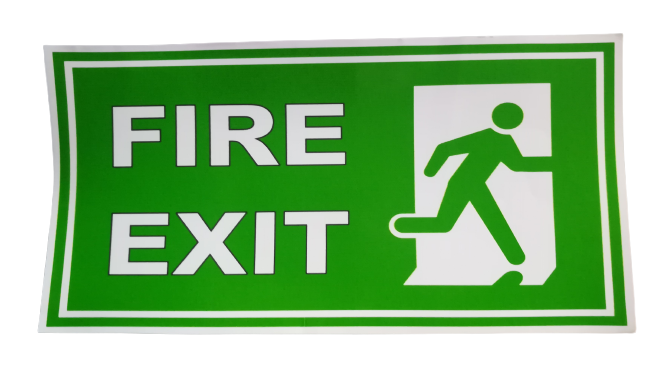 Fire Exit Sticker Safety Signage Sticker | Lazada PH