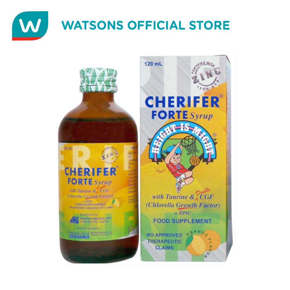 CHERIFER Forte Syrup with Zinc 120 mL | Lazada PH