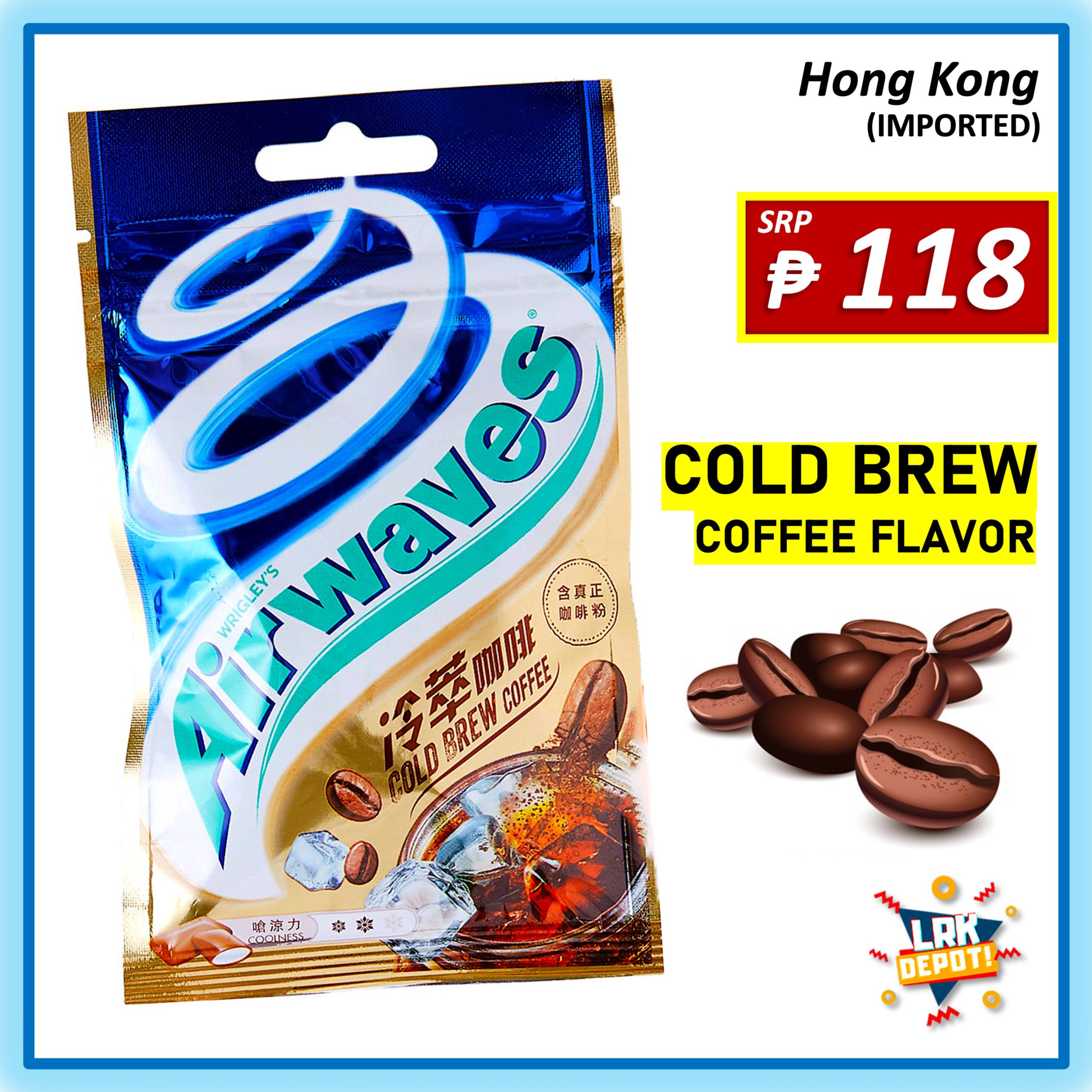 Wrigley's Airwaves (Cold Brew COFFEE) Sugar-free Chewing Gum Bubble Gum ...