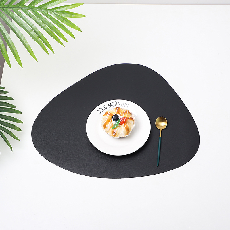 Shopcoins Nordic Style Creative Leather Placemat Waterproof, Oil-proof ...
