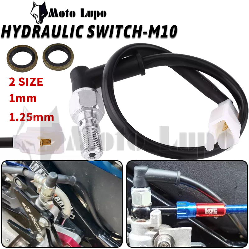 Moto Lupo Hydraulic Switch Brake Tail Light Switch M10x1.25mm M10*1mm ...