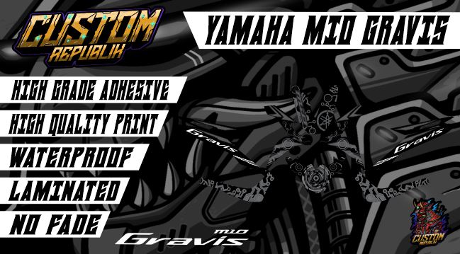 Yamaha Mio Gravis Circuit Decals Set | Lazada PH
