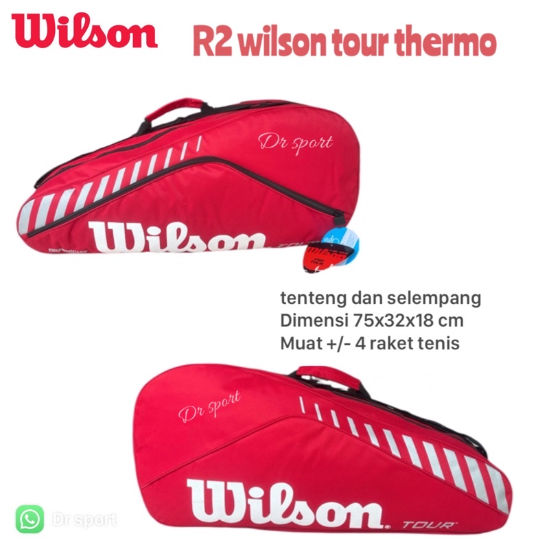 [COD]Original wilson tour thermo Tennis Racket Bag | Lazada PH