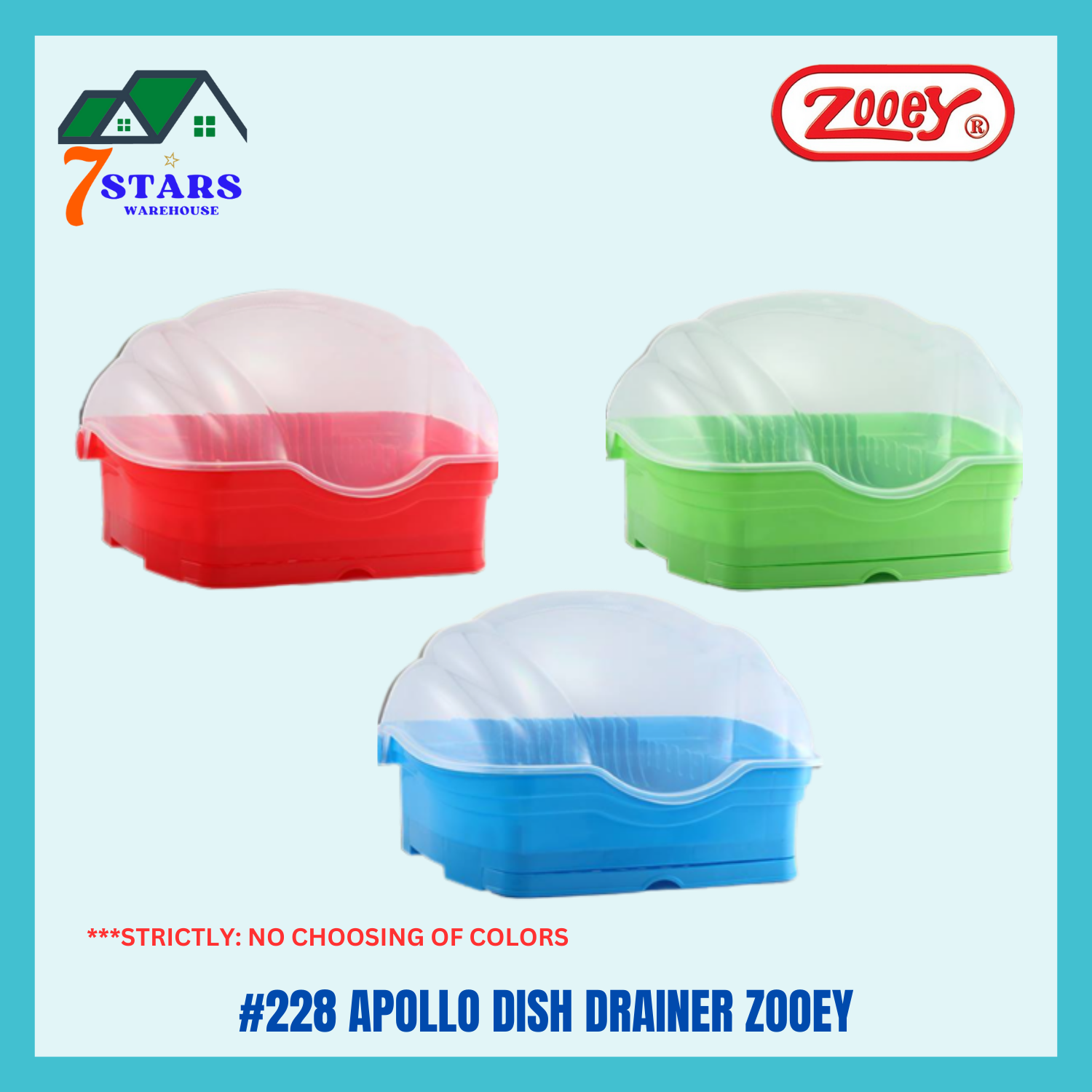 ZOOEY PLASTICWARE #228 APOLLO DISH DRAINER - 7 STARS WAREHOUSE | Lazada PH