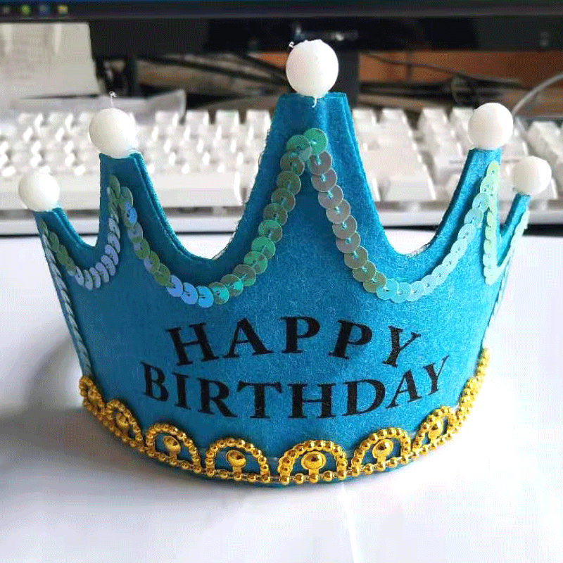 LED Birthday Crown Happy Birthday Hat LED crown headband Party Hat ...