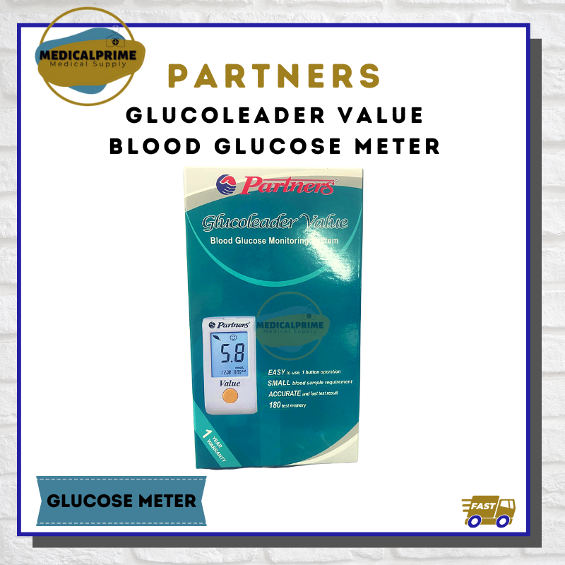 Partners GlucoLeader Value Blood Glucose Monitoring System w/ FREE ...
